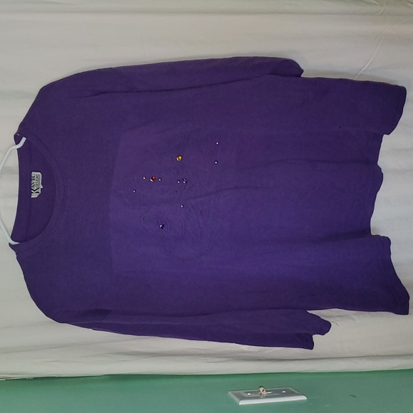 Vintage | Tops | Vintage 8s Western Style Bejeweled Top | Poshmark